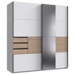 Schwebet&uuml;renschrank wimex "Bremen in der Breite 180cm, wahlweise mit Spiegel", bunt (wei&szlig;, absetzung multiplex), B:180cm H:198cm T:65cm, Holzwerkstoff, Schr&auml;nke, Schwebet&uuml;renschrank, mit moderner Multiplex Optik, inkl. Schubladen
