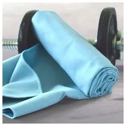 Sporthandtuch Dyckhoff "Sporttuch Mikrofaser", blau, B:80cm L:180cm, Microfaser, Obermaterial: 90% Polyester, 10% Polyamid, Handt&uuml;cher, im Set, mit Meshtasche, ideal f&uuml;r Sport, Reisen und Camping