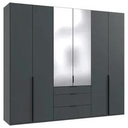 Dreht&uuml;renschrank wimex "Mugano", grafit, griffe schwarz, B:270cm H:236cm T:58cm, Holzwerkstoff, Schr&auml;nke, Dreht&uuml;renschrank, in vielen Breiten, 208 oder 236 cm hoch, Made in Germany