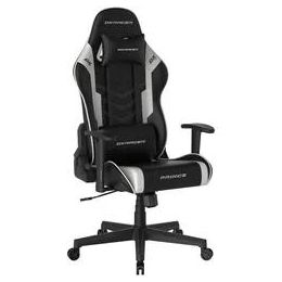 Gaming-Stuhl MCA furniture "DX Racer Prince Gamingchair", schwarz, B:67cm H:126cm T:67cm, Kunstleder, Nylon, Polyurethan, St&uuml;hle, Gaming-Stuhl, Gaming,Racing,Design,Lordose,Kissen,Armlehne,drehbar,verstellbar