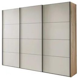 Schwebet&uuml;renschrank Wiemann "Phoenix, Made in Germany, modernes Design, Highlight, Blickfang", bianco, eiche, nachbildung, B:246cm H:236cm T:67cm, Schr&auml;nke, Schwebet&uuml;renschrank, maximaler Staurraum, inkl.Einlegeb&ouml;den, W&auml;scheb&ouml;den u. D&auml;mpfer