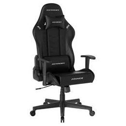 Gaming-Stuhl MCA furniture "DX Racer Prince Gamingchair", schwarz, B:67cm H:126cm T:67cm, Kunstleder, Nylon, Polyurethan, St&uuml;hle, Gaming-Stuhl, Gaming,Racing,Design,Lordose,Kissen,Armlehne,drehbar,verstellbar