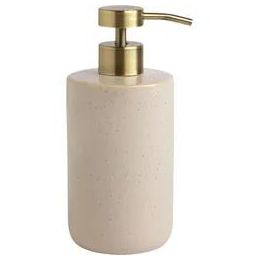 M&ouml;ve Seifenspender M&Ouml;VE "Aura", creme, Keramik, Kunststoff, Metall, Dosierspender, Seifenspender
