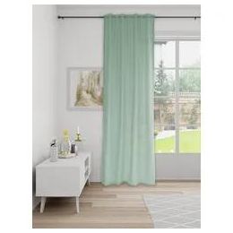 Vorhang HOMING "Sema" Gr. 1, gr&uuml;n (salbei), B:140cm H:245cm, Obermaterial: 100% Polyester, Gardinen, Fertigschal