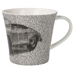 Tasse Goebel "Coffee-/Tea Mug Saxa - Porsche 356 Black", bunt, B:10,5cm H:9,5cm, Porzellan, Trinkgef&auml;&szlig;e, Tasse