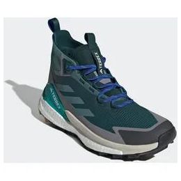 Wanderschuh Adidas TERREX "TERREX FREE HIKER 2.0 GORE-TEX", Damen, Gr. 44, aurora ivy, preloved teal, grau three, Synthetik, Textil, Schuhe Wanderschuh, wasserdicht dank Gore-Tex Membrane