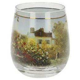 Windlicht Goebel "Windlicht Claude Monet- Das K&uuml;nstlerhaus", bunt, B:8,5cm H:10cm T:8,5cm, Glas, Kerzenhalter, Windlicht