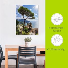 Wandbild Artland, B:60cm H:80cmfarbe bild(er): blau, Alu Dibond, Wohnzimmer, Bilder, "Ravello an der Amalfik&uuml;ste in Italien", als Alubild,