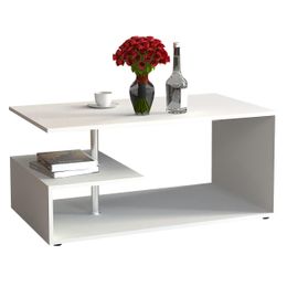 Couchtisch Vcm, B:91cm T:53cmwei&szlig;, Wohnzimmer, Tische, "Holz Sofatisch Couchtisch Wohnzimmertisch Maliso M"