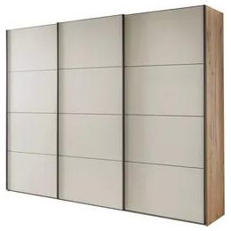 Schwebet&uuml;renschrank Wiemann "Phoenix, Made in Germany, modernes Design, Highlight, Blickfang", bianco, eiche, nachbildung, B:295cm H:236cm T:67cm, Schr&auml;nke, Schwebet&uuml;renschrank, maximaler Staurraum, inkl.Einlegeb&ouml;den, W&auml;scheb&ouml;den u. D&auml;mpfer