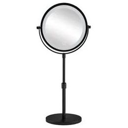 LED-Lichtspiegel Kleine Wolke "Level Mirror", schwarz, B:20cm H:37cm T:15cm, Glas, Metall, Spiegel