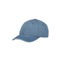Lerros Herren Baseball Cap "Denim-Basecap mit Lerros-Stitching"strong blau, 100% Baumwolle, Caps