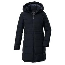 Steppmantel Killtec "KOW 11 WMN QLTD PRK", Damen, Gr. 46, schwarz, Obermaterial: 100% Polyester;Futter: 100% Polyester;F&uuml;llung: 100% Polyester, M&auml;ntel Steppmantel, Wasserabweisender Parka mit verstellbarer Kapuze und Kinnschutz, Topseller