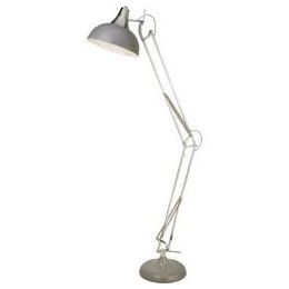 Searchlight Stehlampe "Goliath Task Floor Lamp", grau und chrom, 1, H: 170cm, 1 Stk., Leuchten, Stehlampe