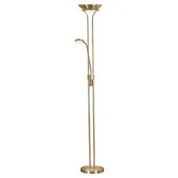 Searchlight Stehlampe "Mother & Child Floor Lamp", satin, messing, 1, &Oslash; 25,4cm H: 180cm, 1 Stk., Leuchten, Stehlampe