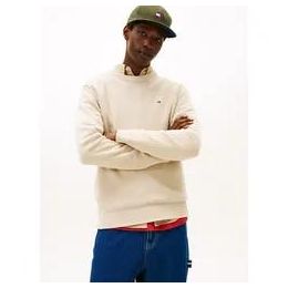 Tommy Hilfiger Rundhalspullover TOMMY JEANS, Herren, Gr. 3XL, gulf sand, Sweatware, Obermaterial: 100% Baumwolle, slim fit normal, Rundhals, eingesetzt Rippstrickb&uuml;ndchen, Pullover Rundhalspullover, Slim fit mit Rundhalsausschnitt