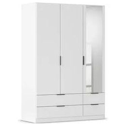 Kleiderschrank Rauch "Dreht&uuml;renschrank Schrank Garderobe Ankleide Schlafzimmer LAGOA", alpinwei&szlig;, B:136cm H:197cm T:54cm, Holzwerkstoff, Schr&auml;nke, Kleiderschrank, ger&auml;umige Schubladen, 3 Breiten, optional mit Aufsatz MADE IN GERMANY