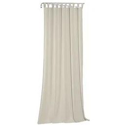 Vorhang WIRTH "Sunday", beige, B:142cm H:285cm, Jacquard, Baumwolle, Polyester, Gardinen, nach Ma&szlig;
