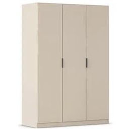 Kleiderschrank Rauch "Dreht&uuml;renschrank Schrank Garderobe Ankleide Schlafzimmer LAGOA", beige (champagner), B:136cm H:197cm T:54cm, Holzwerkstoff, Schr&auml;nke, Kleiderschrank, moderne Kantengriffe aus Metall, optional mit Aufsatz MADE IN GERMANY
