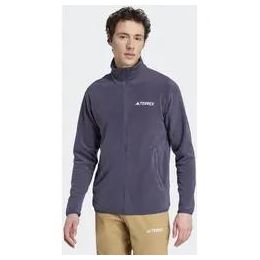 Fleecejacke Adidas TERREX "MT ESS FZ FL", Herren, Gr. XL, shanav, Obermaterial: 100% Polyester, Jacken Fleecejacke