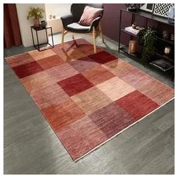 Teppich LUXOR living "Rocco", rot, multi 1, B:200cm H:11mm L:310cm, Polyester, Teppiche, Teppich, Vintage-Look, verschiedene Designs, mit Fransen, Wohnzimmer