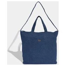 Sporttasche Adidas ORIGINALS "ADICOLOR SHOPPER AUS STOFF", light denim, Obermaterial: 100% Baumwolle, Taschen Sporttasche