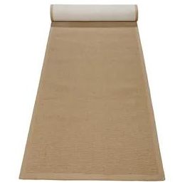 Teppich Wecon Home "Hugo one, Juteteppich, auch als L&auml;ufer", natur braun, B:80cm H:8mm L:230cm, Jute, Teppiche, Teppich, Naturfaser, 100% Jute, Sisal-Optik, modern, pflegeleicht, Wohnzimmer