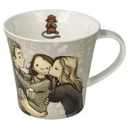 Tasse Goebel "Coffee-/Tea Mug Anouk Familie", bunt, B:10cm H:9,5cm, Porzellan, Trinkgef&auml;&szlig;e, Tasse