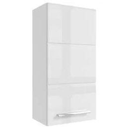 H&auml;ngeschrank BASIC BY BALCULINA "Mandi", wei&szlig; matt, wei&szlig; hochglanz, B:34cm H:70cm T:23cm, Holzwerkstoff, Schr&auml;nke, H&auml;ngeschrank, Breite 34cm, hochglanz Front
