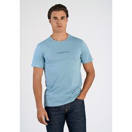 LINDBERGH Herren T-Shirt "T-Shirt Relaxed Fit", blau, Gr. L, unifarben, Obermaterial: 100% Baumwolle, Shirts