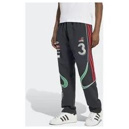 Sporthose Adidas ORIGINALS "TEAMGEIST MOTO TRACKPANT", Herren, Gr. M, N-Gr, schwarz, gr&uuml;n, better scarlet, normal, gr., Obermaterial: 100% Polyamid, Hosen Sporthose, lockere Passform, f&uuml;r l&auml;ssigen Komfort und Flexibilit&auml;t