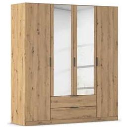 Kleiderschrank Rauch "Dreht&uuml;renschrank Schrank Garderobe Ankleide Schlafzimmer LAGOA", eiche artisan, B:181cm H:197cm T:54cm, Holzwerkstoff, Schr&auml;nke, Kleiderschrank, ger&auml;umige Schubladen, 3 Breiten, optional mit Aufsatz MADE IN GERMANY