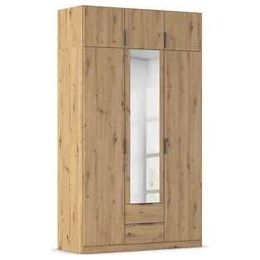 Kleiderschrank Rauch "Dreht&uuml;renschrank Schrank Garderobe Ankleide Schlafzimmer LAGOA", eiche artisan, B:136cm H:235cm T:54cm, Holzwerkstoff, Schr&auml;nke, Kleiderschrank, ger&auml;umige Schubladen, 3 Breiten, optional mit Aufsatz MADE IN GERMANY