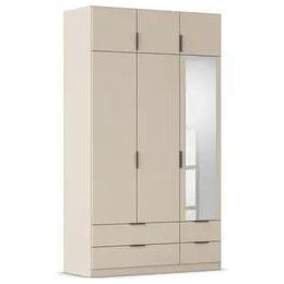 Kleiderschrank Rauch "Dreht&uuml;renschrank Schrank Garderobe Ankleide Schlafzimmer LAGOA", beige (champagner), B:136cm H:235cm T:54cm, Holzwerkstoff, Schr&auml;nke, Kleiderschrank, ger&auml;umige Schubladen, 3 Breiten, optional mit Aufsatz MADE IN GERMANY