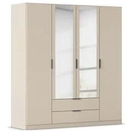 Kleiderschrank Rauch "Dreht&uuml;renschrank Schrank Garderobe Ankleide Schlafzimmer LAGOA", beige (champagner), B:181cm H:197cm T:54cm, Holzwerkstoff, Schr&auml;nke, Kleiderschrank, ger&auml;umige Schubladen, 3 Breiten, optional mit Aufsatz MADE IN GERMANY