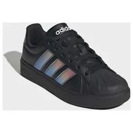 Sneaker Adidas SPORTSWEAR "STREETTALK KIDS", M&auml;dchen, Gr. 36, core schwarz, iridescent, ftwr wei&szlig;, Synthetik, Schuhe Sneaker, inspiriert vom Design des Adidas superstar, f&uuml;r Kinder & Jugendliche