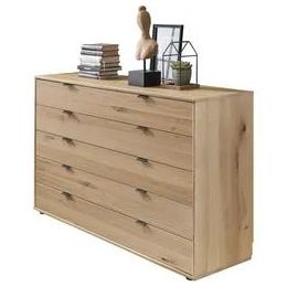 Schubkastenkommode Wiemann "Cardiff Sideboard, W&auml;scheschrank, teilmassiv Bianco-Eiche, Schubladen", braun, B:141cm, Sideboards, Schubk&auml;sten inklusive Selbsteinzug und D&auml;mpfung