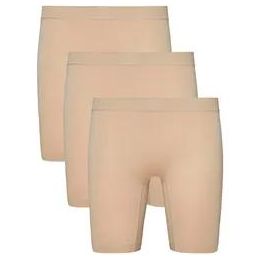 Panty Jockey "Skimmies", Damen, Gr. M, 3 Stk., beige, Single Jersey, Obermaterial: 85% Polyamid, 12% Elasthan, 3% Baumwolle, unifarben, eng, Unterhosen Panty, (3er Pack), Nahtlos