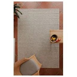 Teppich Wecon Home "Miami Beach", sand beige, B:280cm H:5mm L:380cm, Polypropylen, Teppiche, Teppich, In- & Outdoor Teppich, wetterfest, modernes Rauten Muster, Balkon