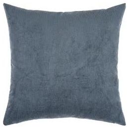 Dekokissen Pad "CASUAL", dusty blau, unifarben, B:50cm L:50cm, Polyacryl, Polyester, Dekokissen_Sitzkissen_Kissenh&uuml;llen, Made in Europe