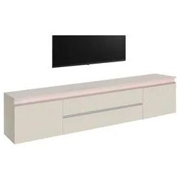 Lowboard Home Affaire "Magic,Lowboard,TV-Kommode,TV-M&ouml;bel,TV-Bank", kaschmir matt, B:240cm H:55cm T:40cm, FSC-zertifizierter Holzwerkstoff, Sideboards, Lowboard, Alugriff,2T&uuml;ren,2 Schubk&auml;sten, H&ouml;he 55 cm, B/T 240&times;40 cm,kaschmir matt
