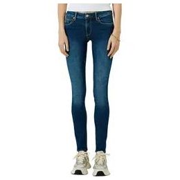 Slim-fit-Jeans QS, Damen, Gr. 38, L&auml;nge 32, dunkelblau, Denim/Jeans, Obermaterial: 99% Baumwolle, 1% Elasthan. Futter: 70% Polyester, 30% Baumwolle, unifarben, slim fit lang, Jeans Slim-fit-Jeans, mit Stretch