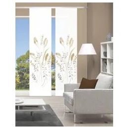 Schiebegardine Vision S "AYENE 2er SET" Gr. 1, beige (sand), B:60cm H:260cm, Polyester, Gardinen, Schiebevorhang Digidruck 2er Set AYENE