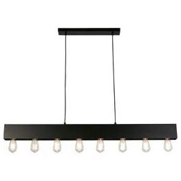 Searchlight H&auml;ngeleuchte "Piano 8Lt Diner Bar Pendant - Matt Black Metal", schwarz, 8, H: 11,5cm, 1 Stk., Leuchten, H&auml;ngeleuchte