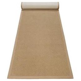 Teppich Wecon Home "Hugo two, Juteteppich, als L&auml;ufer erh&auml;ltlich", natur braun, B:80cm H:8mm L:230cm, Jute, Teppiche, Teppich, Naturfaser, 100% Jute, Sisal-Optik, pflegeleicht, Wohnzimmer, Raute