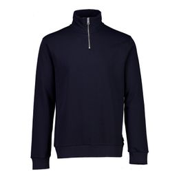 LINDBERGH Herren Sweatshirt "Troyer Relaxed Fit", blau, Gr. XL, unifarben, Obermaterial: 85% Baumwolle, 15% Polyester, Sweatshirts