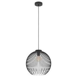 Eglo H&auml;ngeleuchte "Venezuela H&auml;ngelampe, Pendelleuchte, Esszimmerlampe, Metall, E27", schwarz, 1, &Oslash; 40cm H: 110cm, 1 Stk., Leuchten, H&auml;ngeleuchte - H110 x &Oslash;40 cm - schwarz - 1X40W exkl., H&auml;ngeleuchte