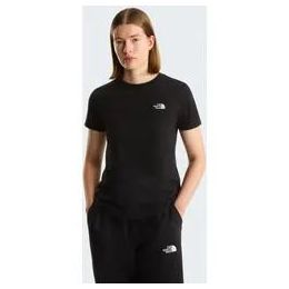 T-Shirt The North Face "W EVOLUTION SIMPLE DOME SLM SHORT SLEEVE", Damen, Gr. XL, tnf schwarz, Obermaterial: 100% Baumwolle, Shirts T-Shirt, schmaler Schnitt, Kurzarm, f&uuml;r Wandern und Outdoor-Aktivit&auml;ten