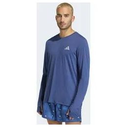 Laufshirt Adidas PERFORMANCE "ADI365 RUNNING ESSENTIALS LANGARM", Herren, Gr. 3XL, tech indigo, Obermaterial: 100% Polyester, Rundhals, Shirts Laufshirt, f&uuml;r Erwachsene, sportlicher Stil, aus Polyester