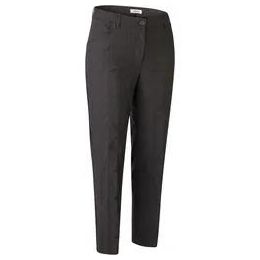 Stretch-Hose KjBRAND "Babsie", Damen, Gr. 25, K-Gr, schwarz gestreift, Web, Obermaterial: 47% Baumwolle, 45% Polyester, 6% Viskose, 2% Elasthan, regular fit lang, Hosen, mit Taschen